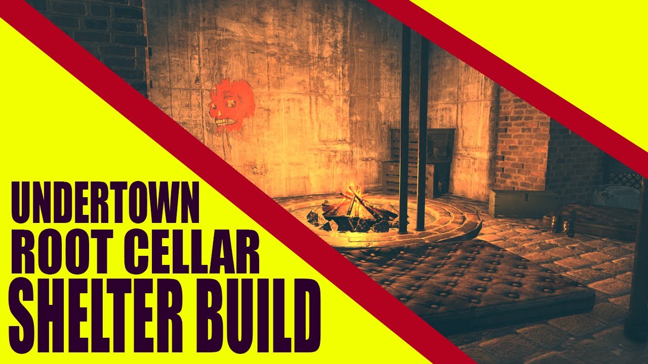 Fallout 76: "UNDERTOWN" Root Cellar Shelter Build - YouTube