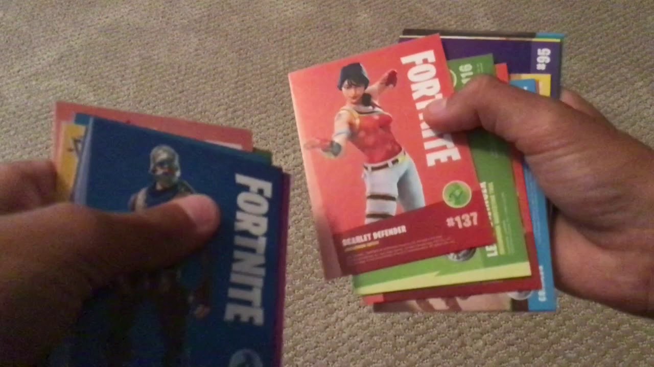 Unboxing NEW Fortnite Cards - YouTube
