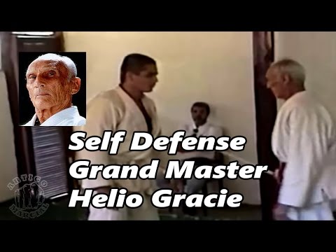 👊 Self Defense Class Grand Master Helio Gracie to Cassio Werneck 1993 ...