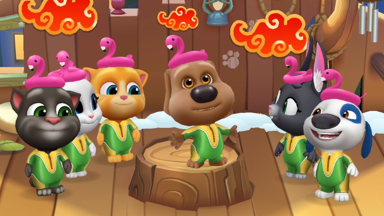 My Talking Tom Friends | New Year Pets & Dress up Part 13 | IOS App ...