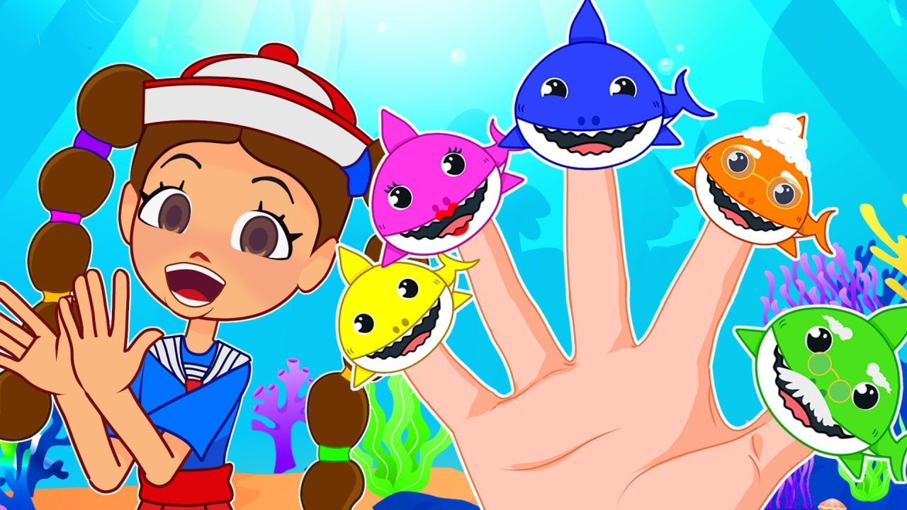 Baby Shark | Finger Family - Learns Colors & Dance | Baby Songs and ...