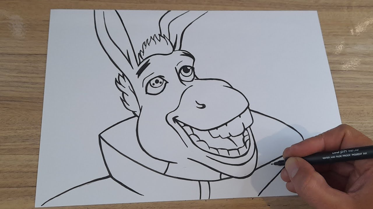 COMO DESENHAR O BURRO DO SHREK DA AKATSUKI PASSO A PASSO - YouTube