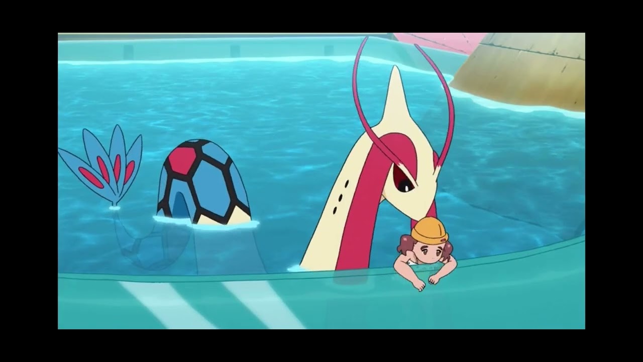 Milotic saves Jinny by learning how to use the move wrap - YouTube