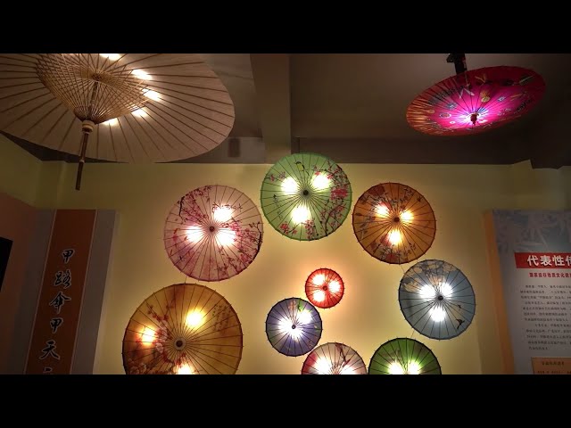 Paper Umbrella Light Ceiling Wooden Paper Pendant