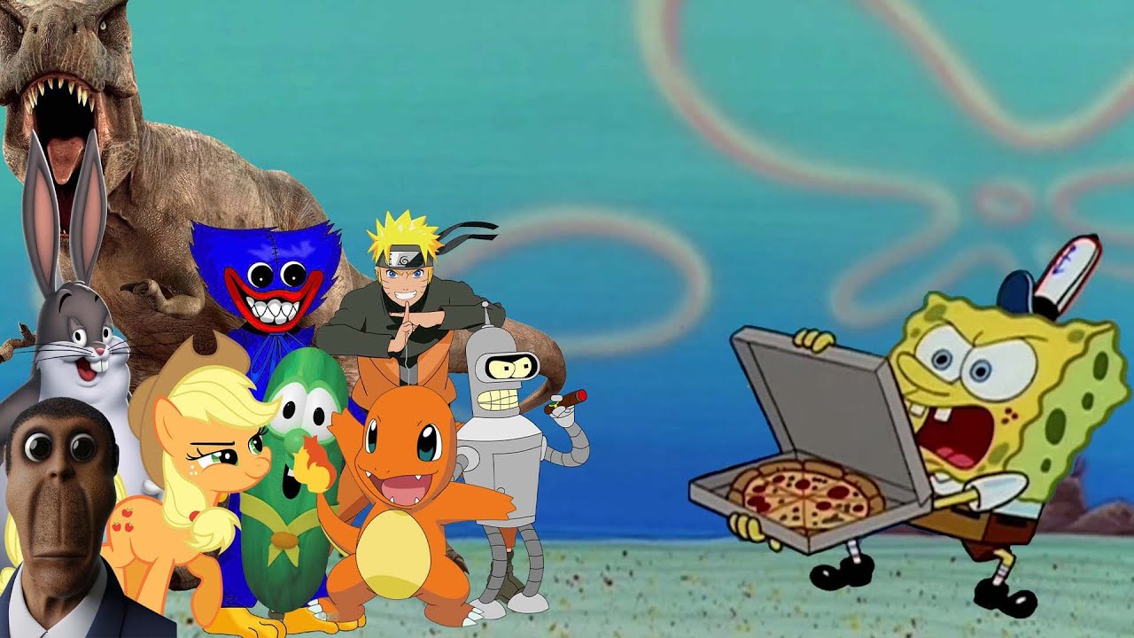 WHO trying to get a pizza from Spongebob?! Can you guess?! - YouTube