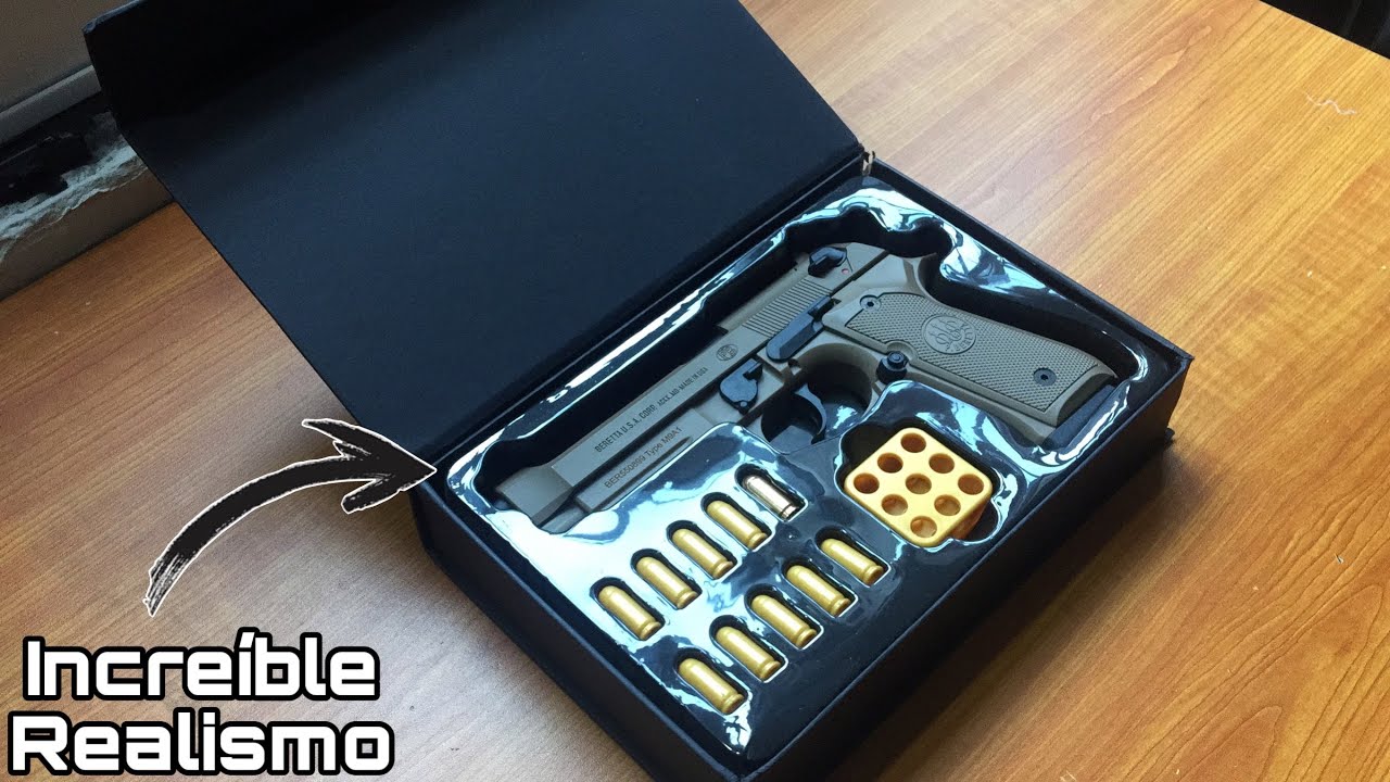 Beretta 92fs Auto Shell Ejecting Toy Gun - YouTube