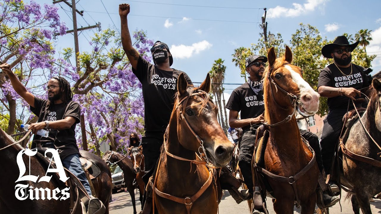 The Compton Cowboys join thousands in a peace walk through Compton ...