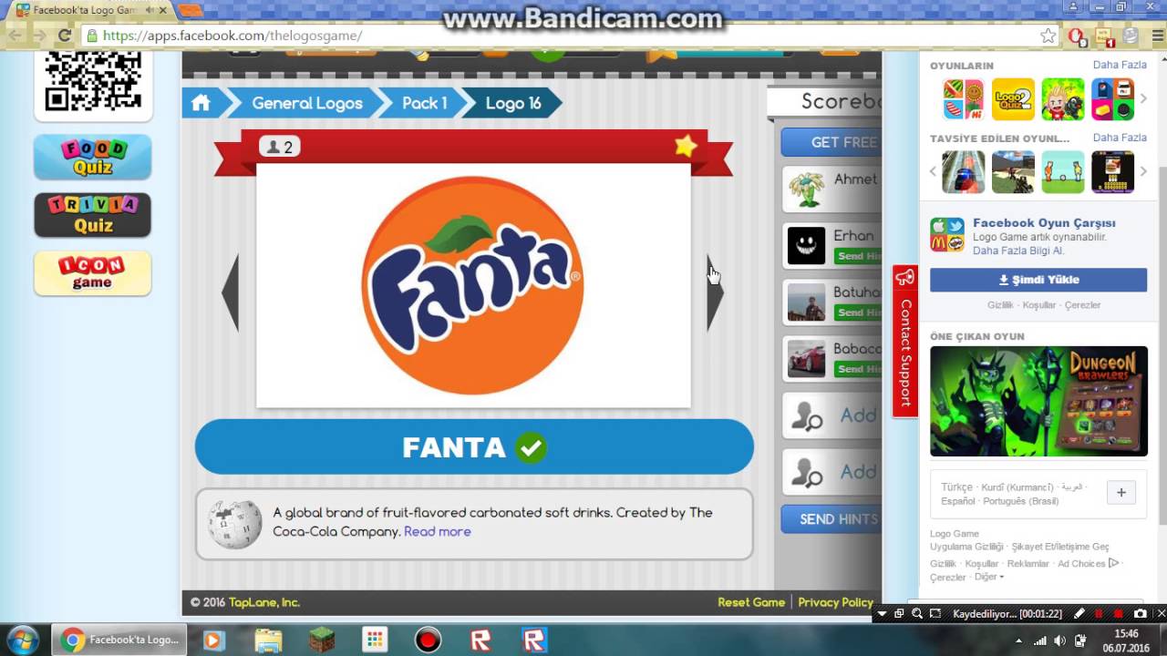 Logo Game General Logos Pack 1 Çözümler (Facebook Versiyonu) - YouTube