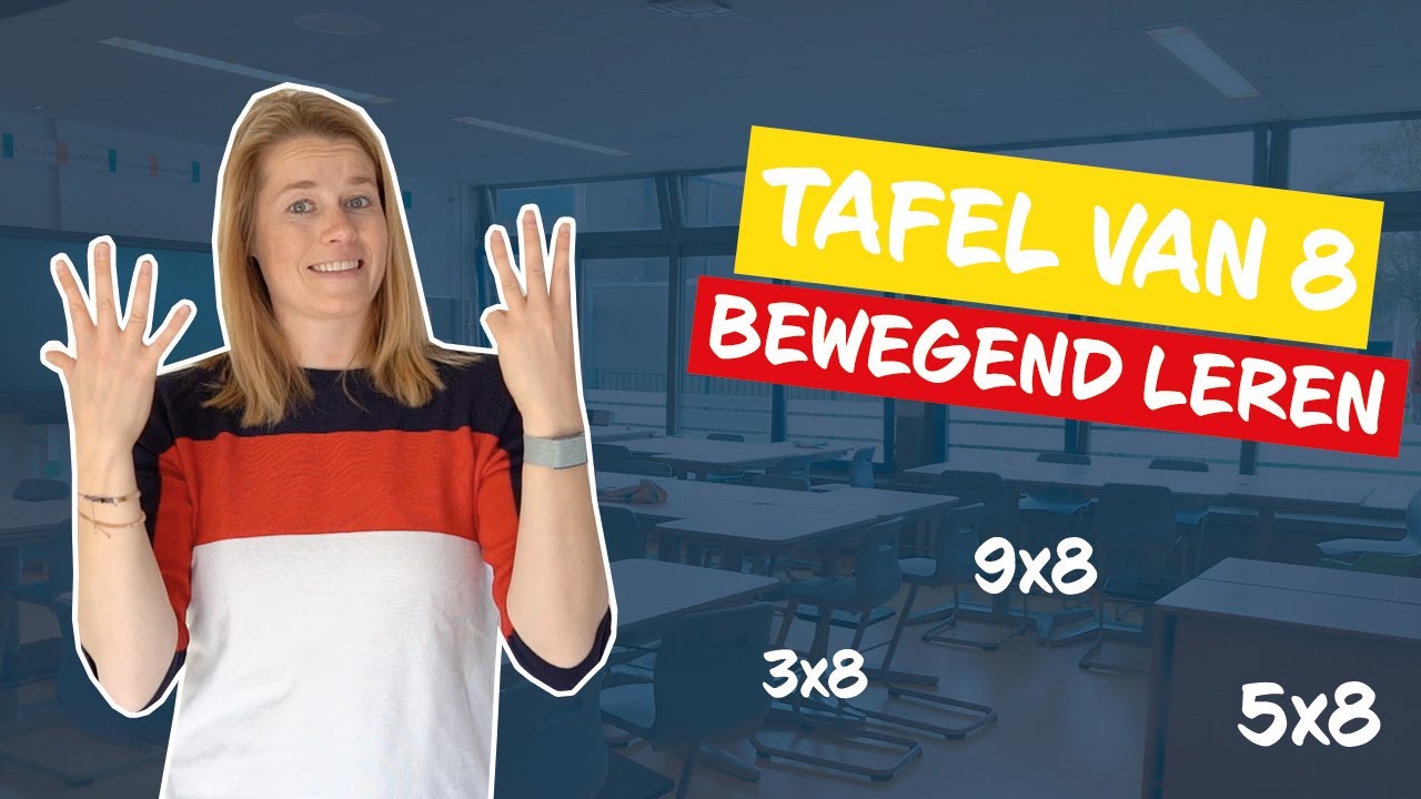 Tafel van 8 - Tafels oefenen I Bewegend leren I De Fitste School - YouTube