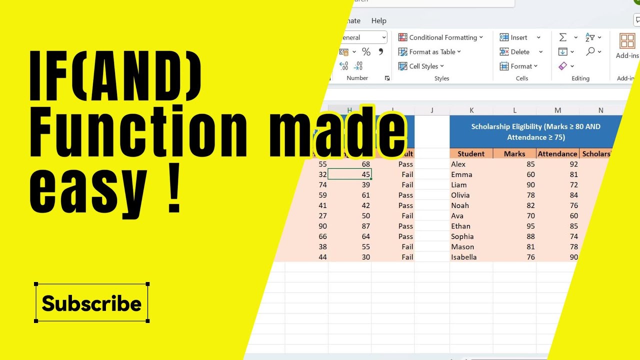 How to use IFAND Function in excel | Check Multiple Conditions Together | IFAND Funcntion_V001 ...