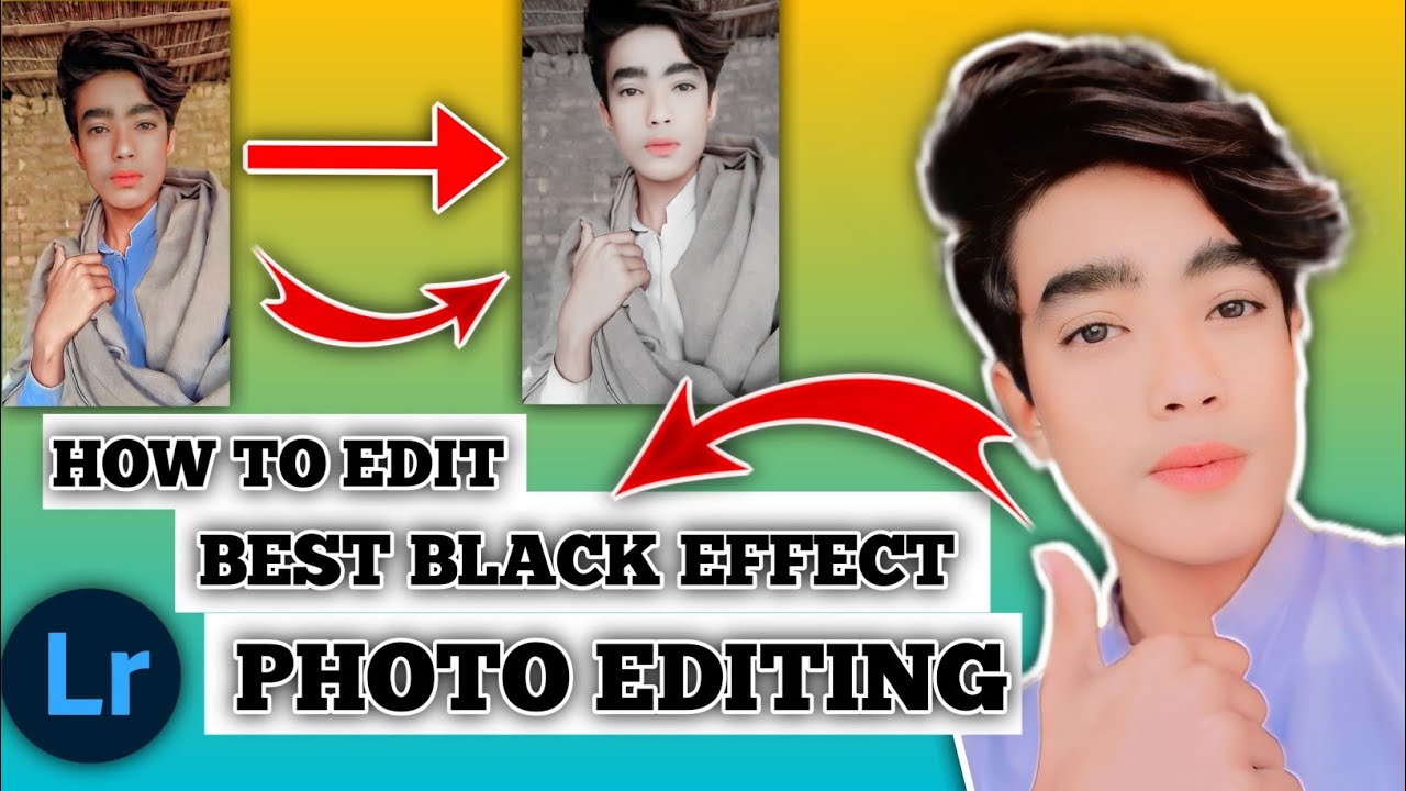 Black Effect Photo editing Kaise Karen Lightroom ma || How to edit ...