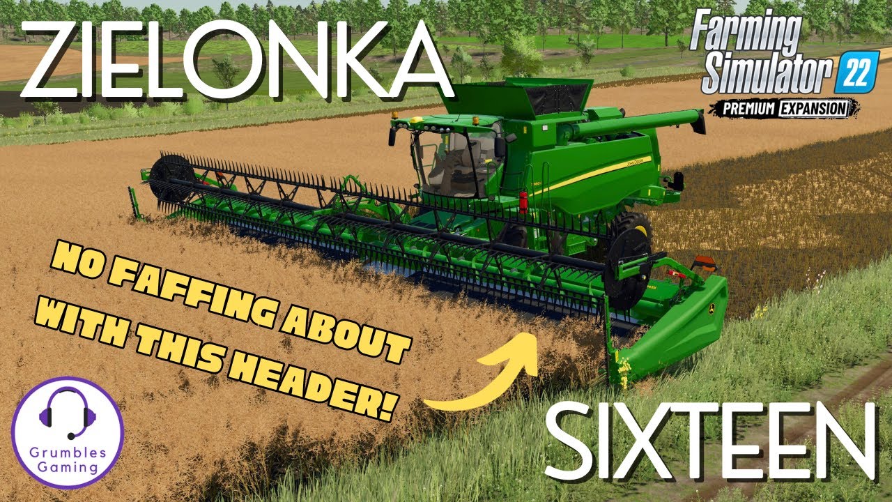 OUR FIRST CANOLA HARVEST! | Zielonka | FS 22 Premium Expansion ...