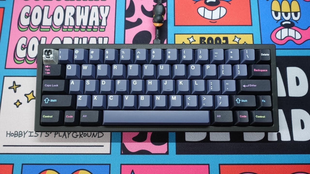 Moontower v2 with OPBlack Switches Typing Sound Test - YouTube