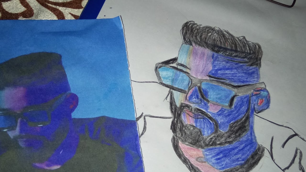 how to draw Ap dhillon singer - YouTube
