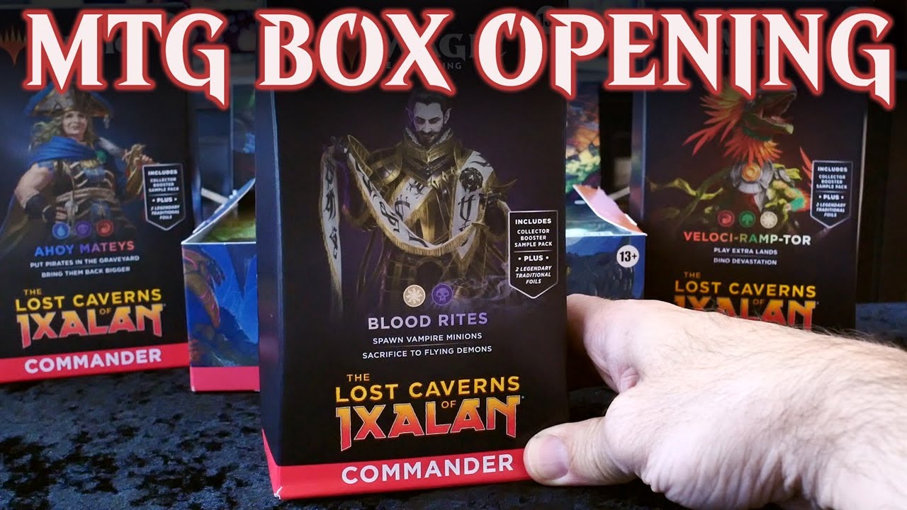 MTG Commander Blood Rites The Lost Caverns of Ixalan opening - YouTube