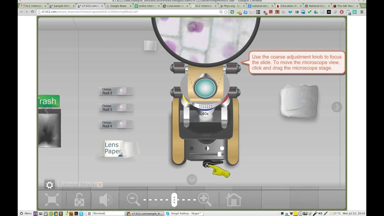 online high school k12 science lab example - YouTube