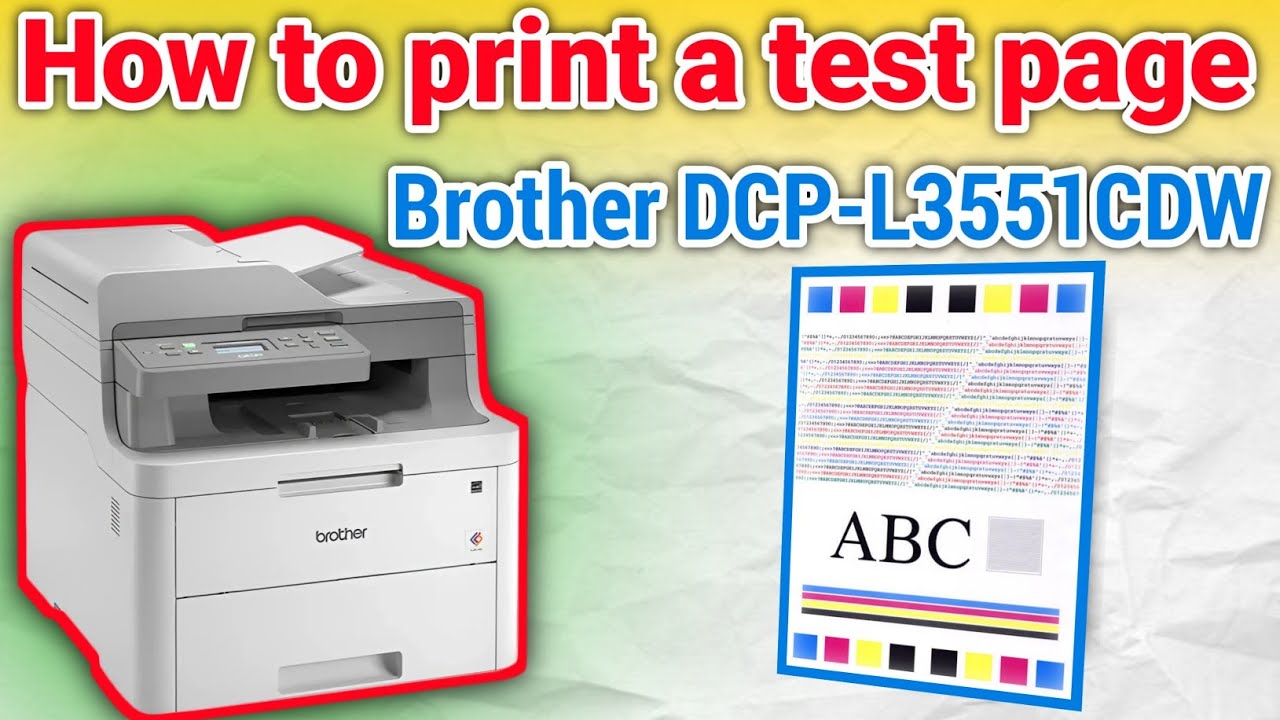 How to print a test page directly from the control panel of the Brother ...