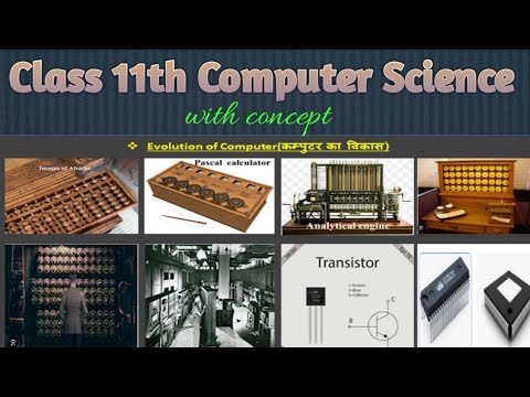 Class 11th Computer science || Computer का विकास || Evolution of ...