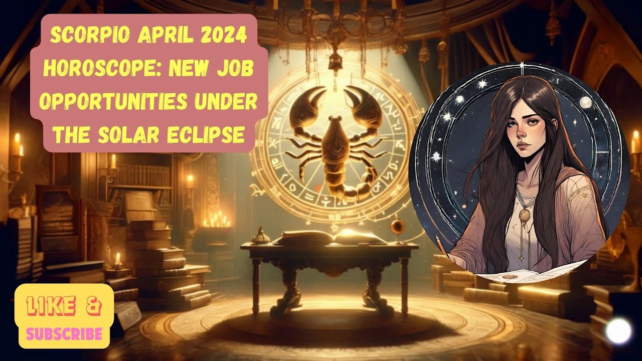 SCORPIO ♏️ APRIL 2024 HOROSCOPE: SOLAR ECLIPSE CAREER OPPORTUNITIES, HEALTH and WELLNESS - YouTube