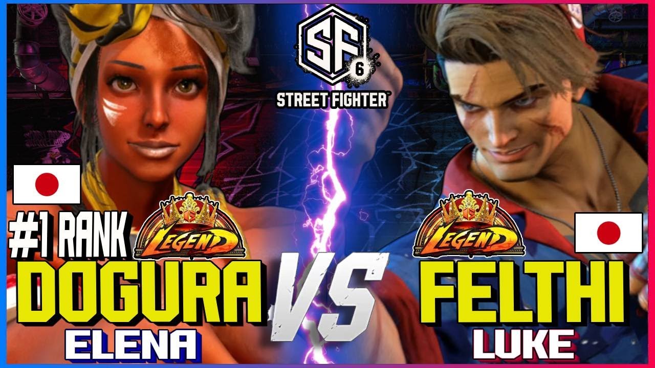 Street Fighter 6 Dogura (#1 Rank Elena) Vs Felthi (Luke) SF6 High Level ...