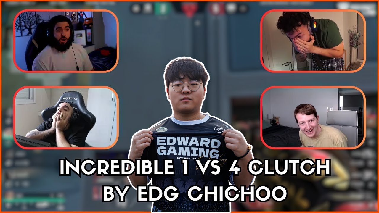 WHAT A CLUTCH By EDG CHICHOO - Streamers Reaction | Valorant Masters ...