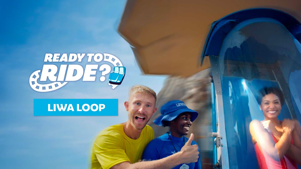 A High-Speed Looping Water Slide! Liwa Loop at Yas Waterworld Yas ...
