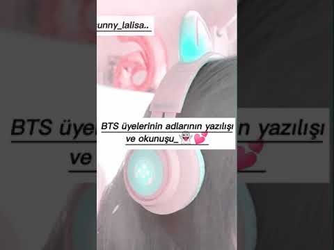 bts üyelerin adlarının yazılışı ve okunuşu👻💕👻💕