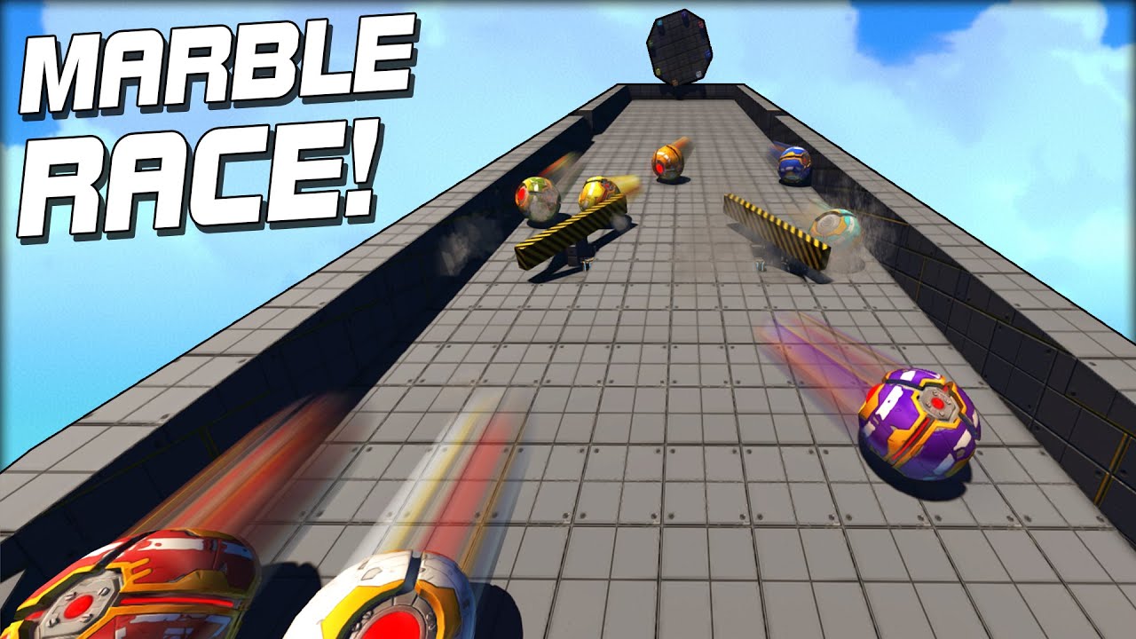 We Built a Massive Marble Race in Scrap Mechanic! - YouTube