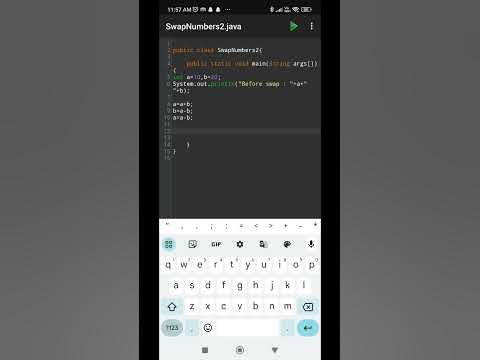 Swap numbers 2 | W.A.P to print a swap numbers using java | Java ...