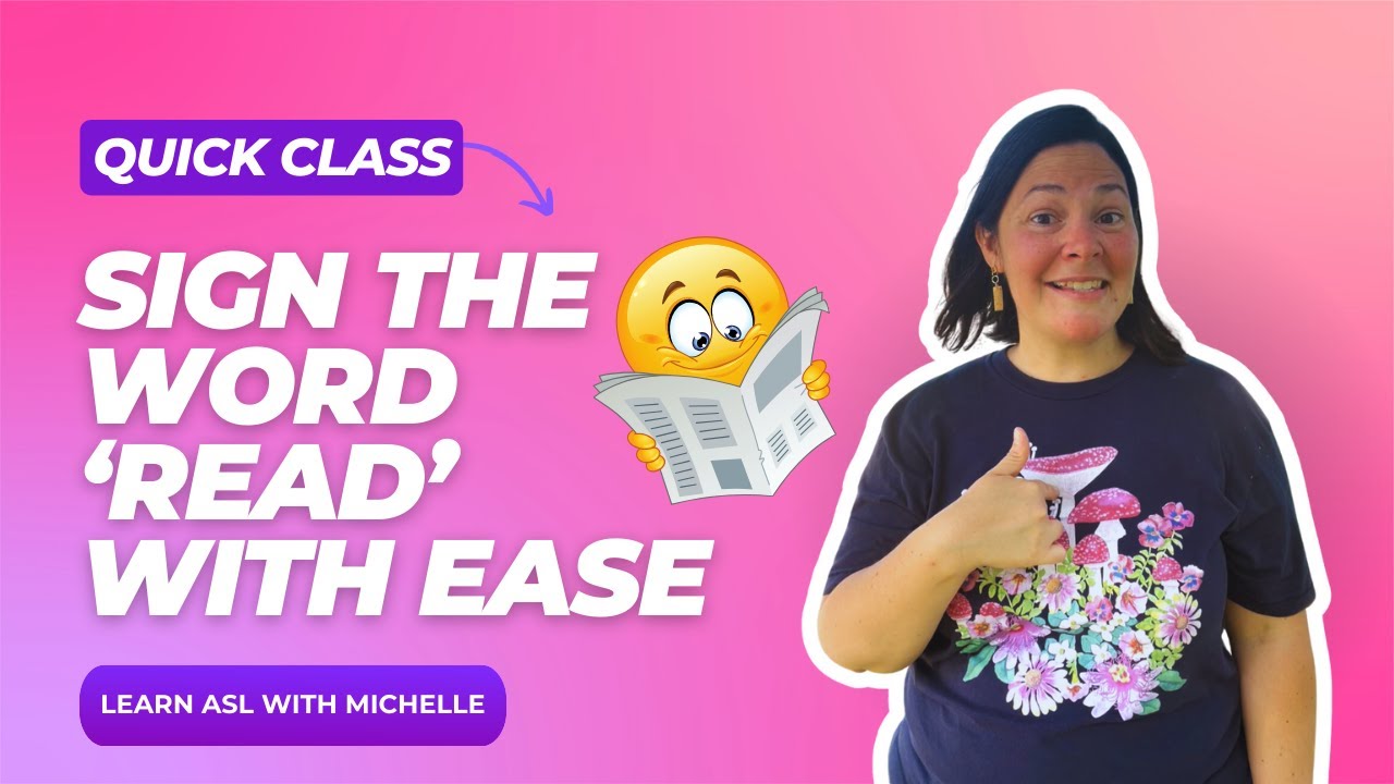 Learn How to Sign ‘Read’ in ASL! - YouTube