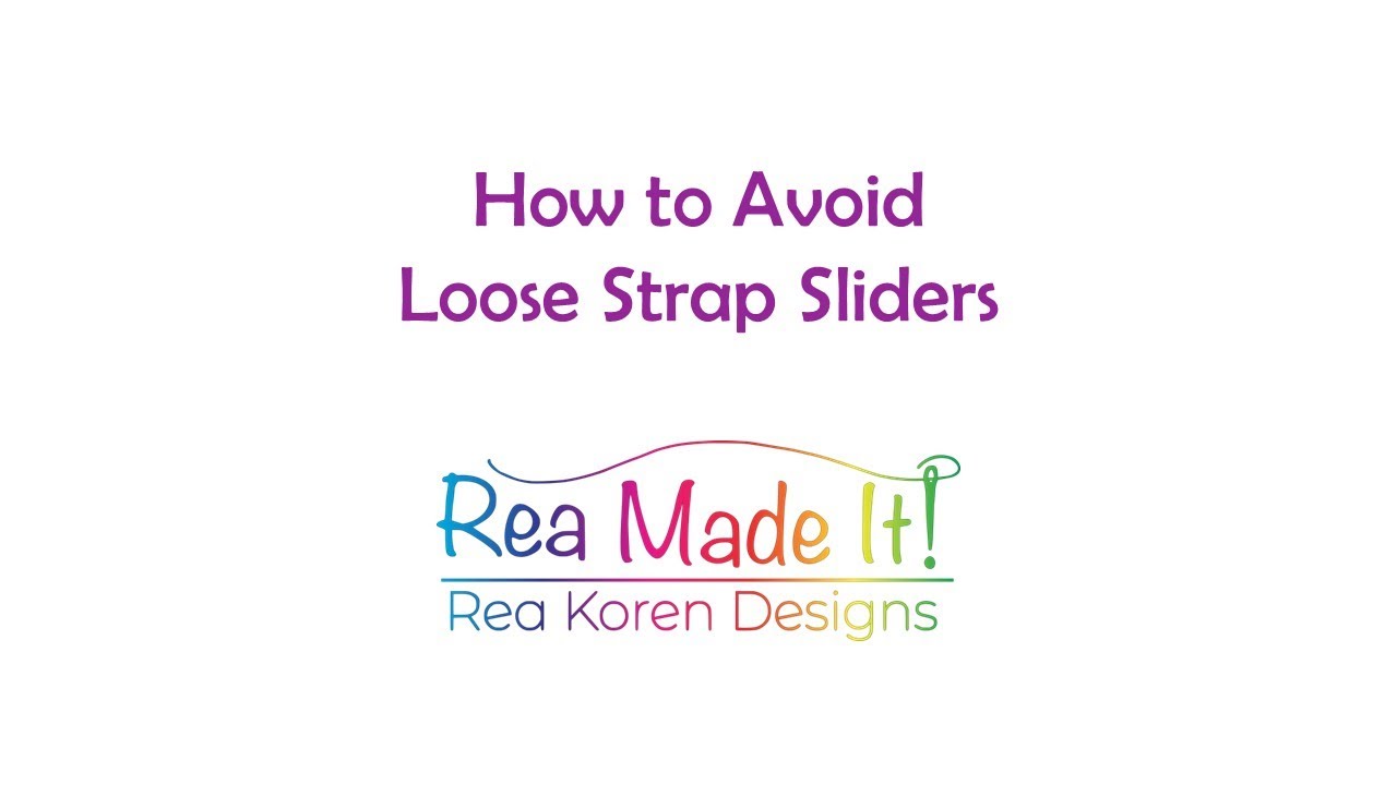 How to Avoid Loose Strap Sliders - YouTube