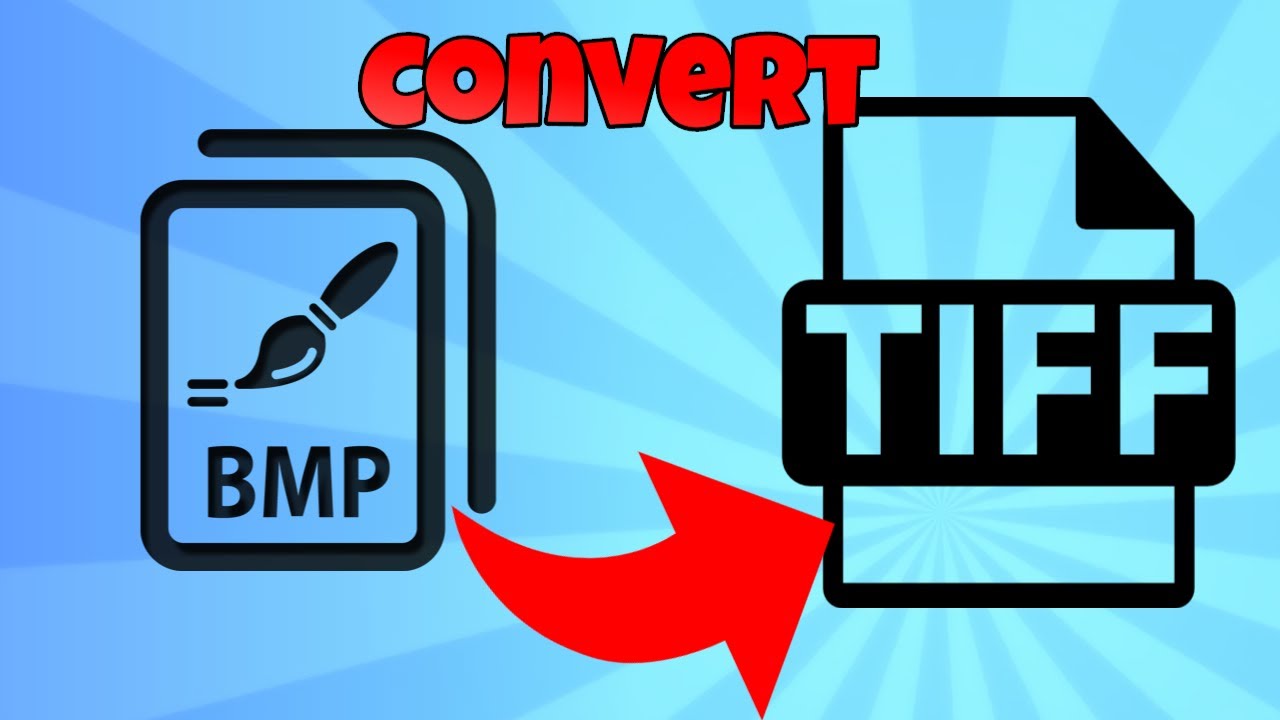 how to convert bmp to tiff file - YouTube