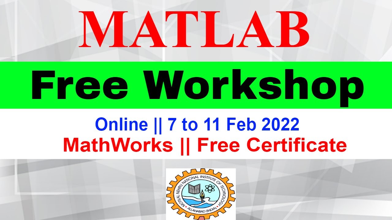 MATLAB Free Workshop from MathWorks #EducationalTutorials 5 #matlab # ...