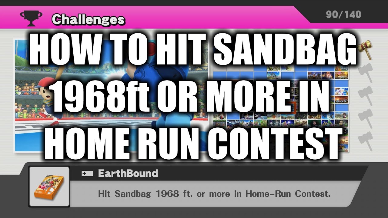Super Smash Bros Wii U - Hit the Sandbag 1968ft. or more in Home-Run ...