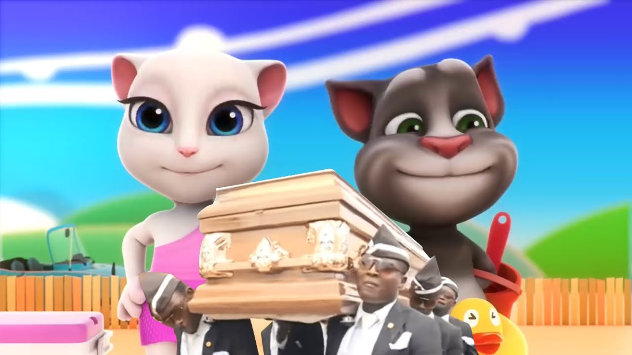 Talking Tom and Angela Coffin Dance Meme - YouTube