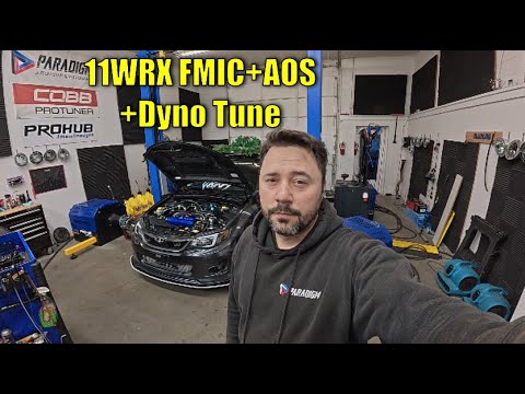 11 WRX FMIC+AOS INSTALL and ReTune - YouTube