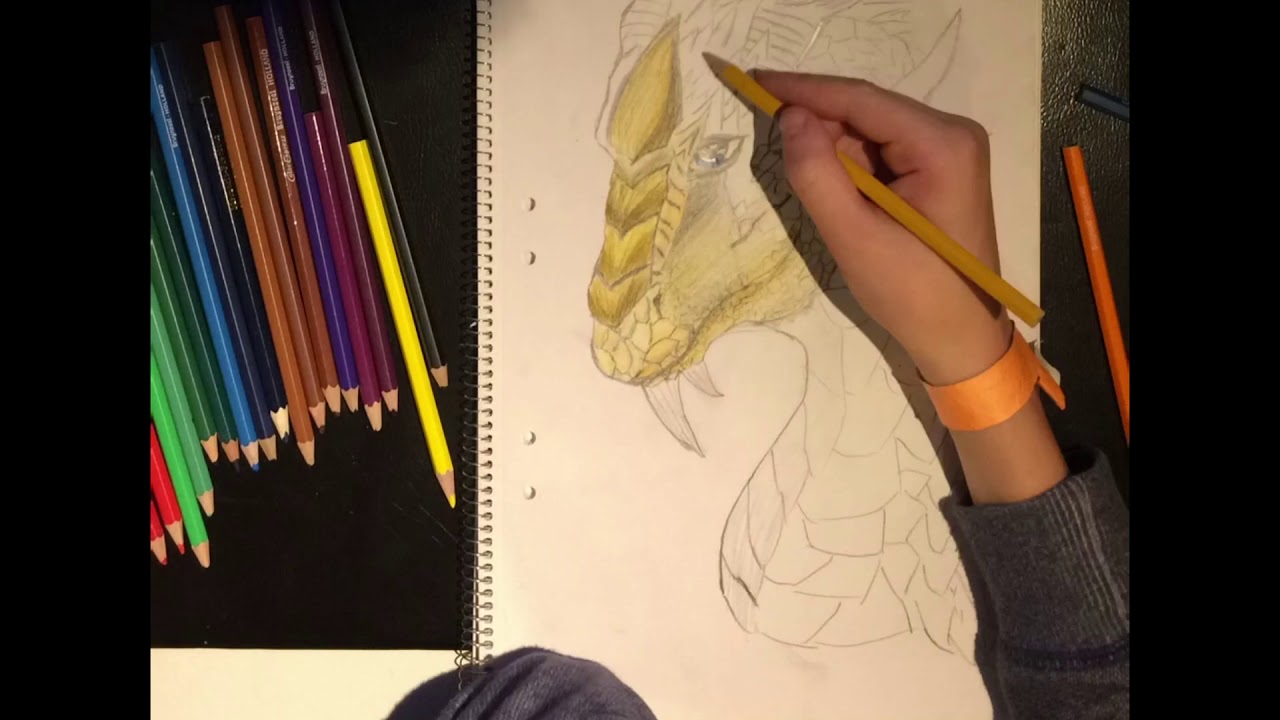 Fast drawing "Dragon" - YouTube