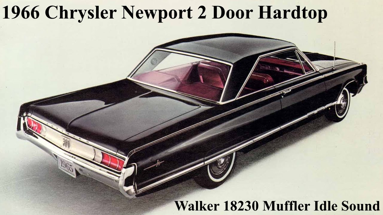 1966 Chrysler Newport - Muffler upgrade Walker 18230 [3 of 3] - YouTube