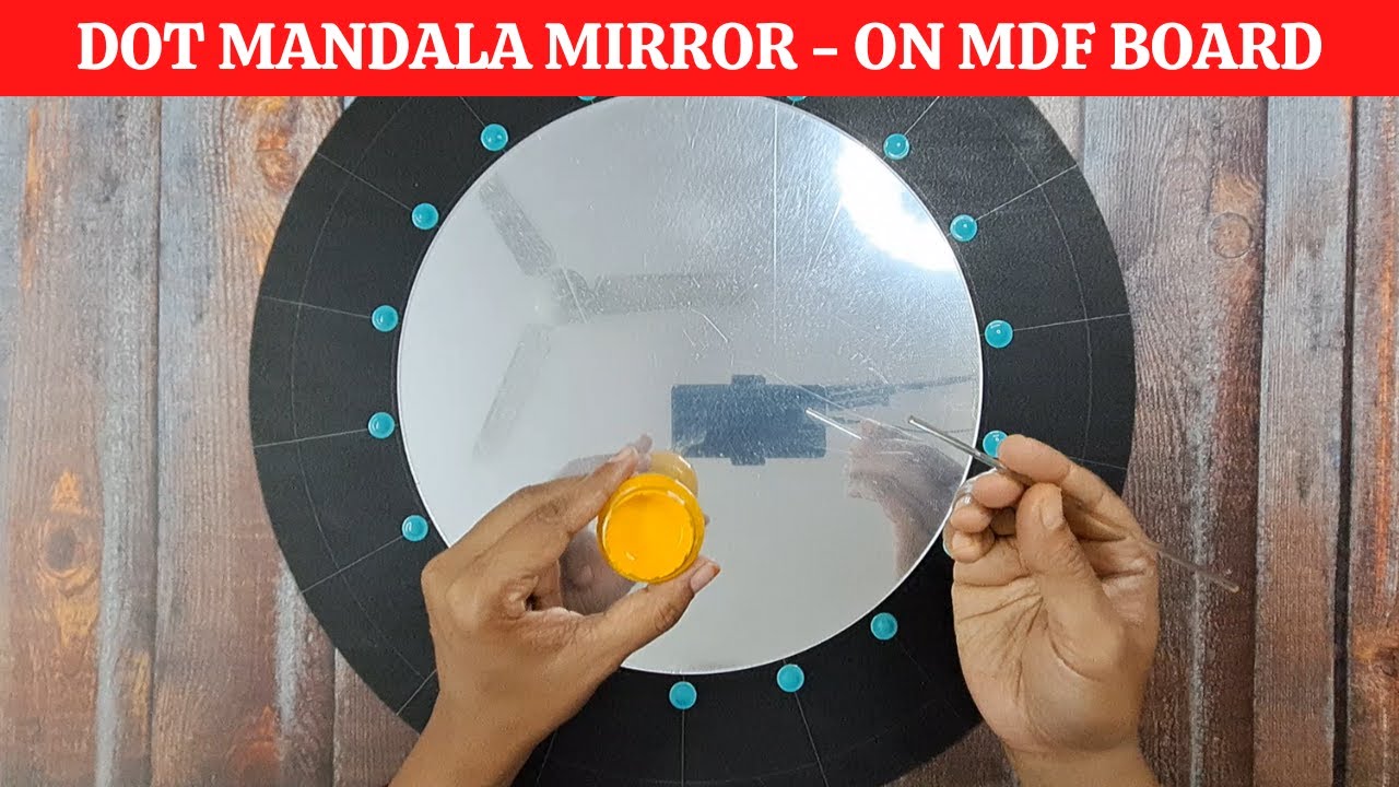 Dot Mandala Mirror | Dot mandala for beginners | 😱 | 145 | 2023 | ATM ...