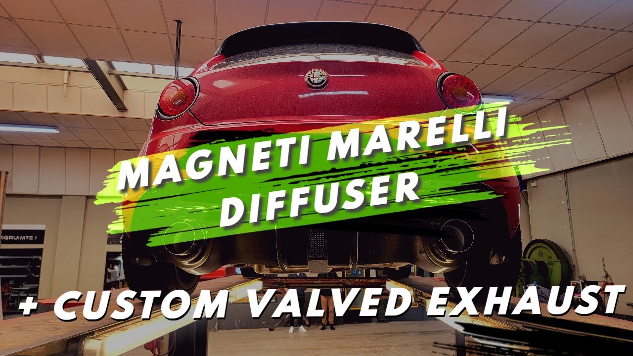 Alfa Romeo MiTo QV | Magneti Marelli diffuser & Custom valved Exhaust ...