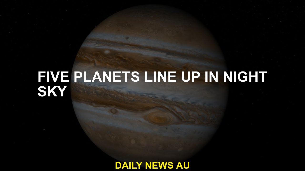 Five planets line up in night sky - YouTube