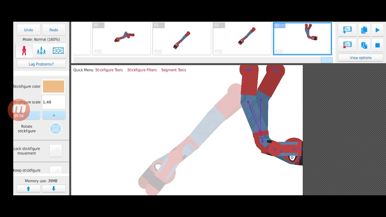 watch me animate spider man web swing 2 stick nodes - YouTube