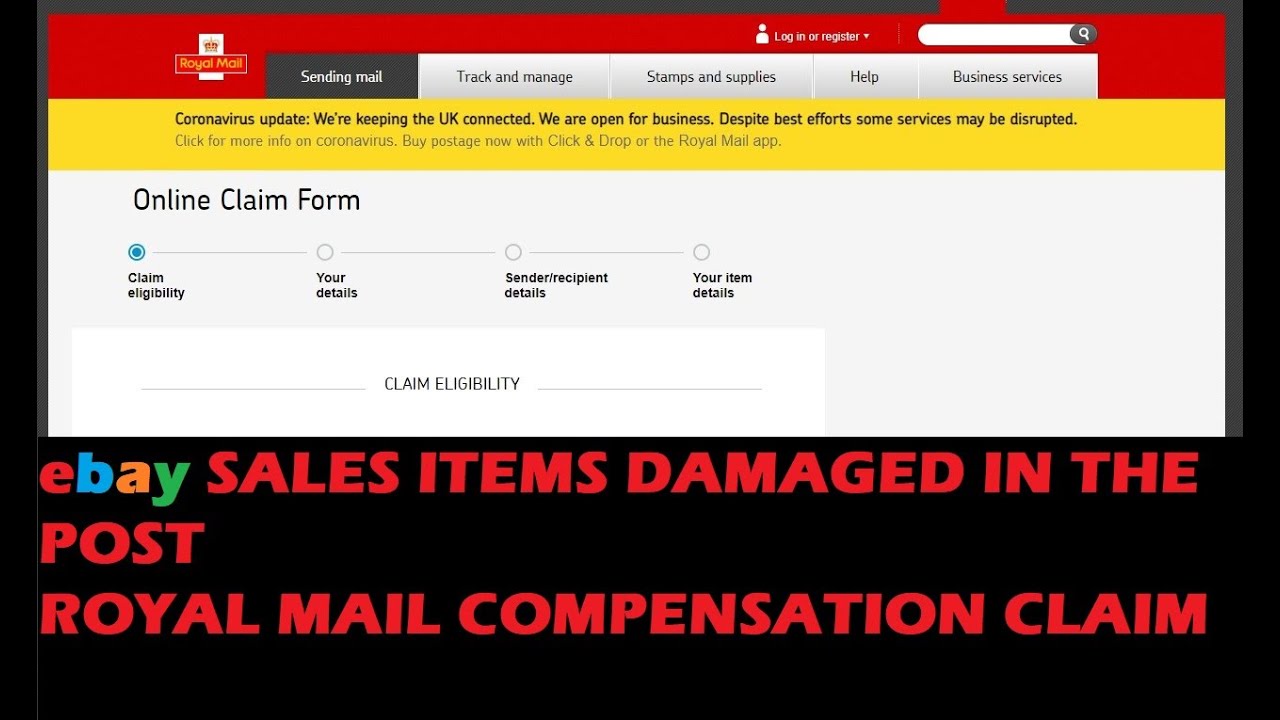 Ebay Sales Item Damaged in the Post - Claiming Compensation From Royal ...
