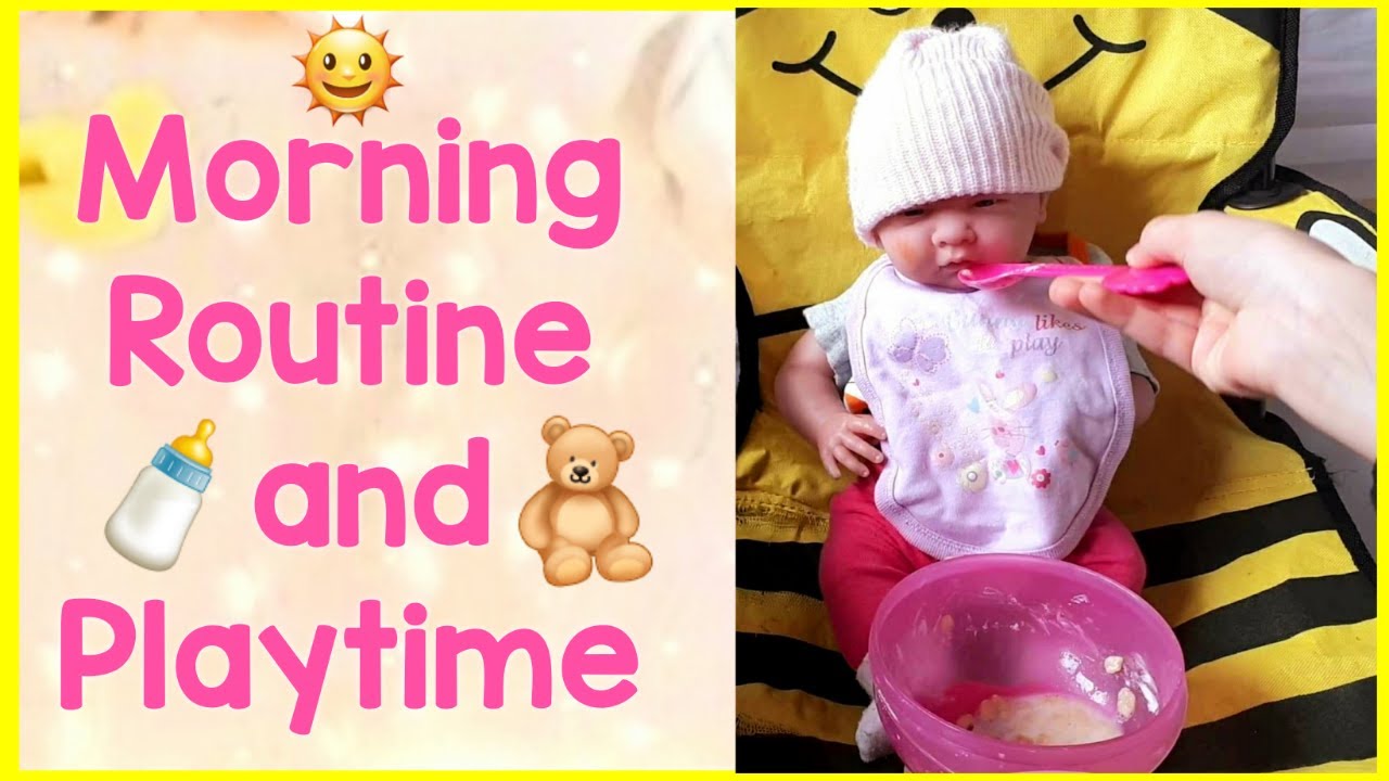 Baby doll morning routine🌞/ Baby doll feeding time🍼/ Baby doll play ...