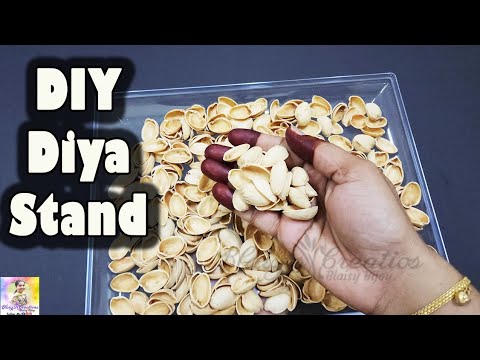 How to make creative crafts with pista shell /diy craft ides for Diwali ...