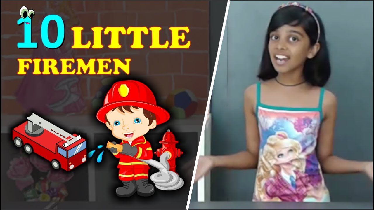 10 LITTLE FIREMAN with Actions | Nursery Rhymes Songs with Lyrics - YouTube