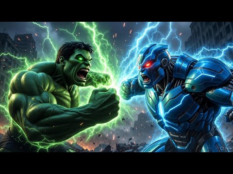 HULK vs BLUE ROBOT HULK 🤖💥 | Epic AI Battle | 3-Minute Cinematic Fight ...