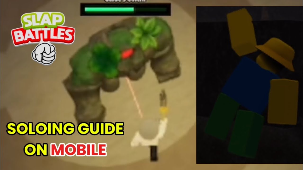SOLOING Slap Battles Guide Boss Fight.. (Mobile) - YouTube