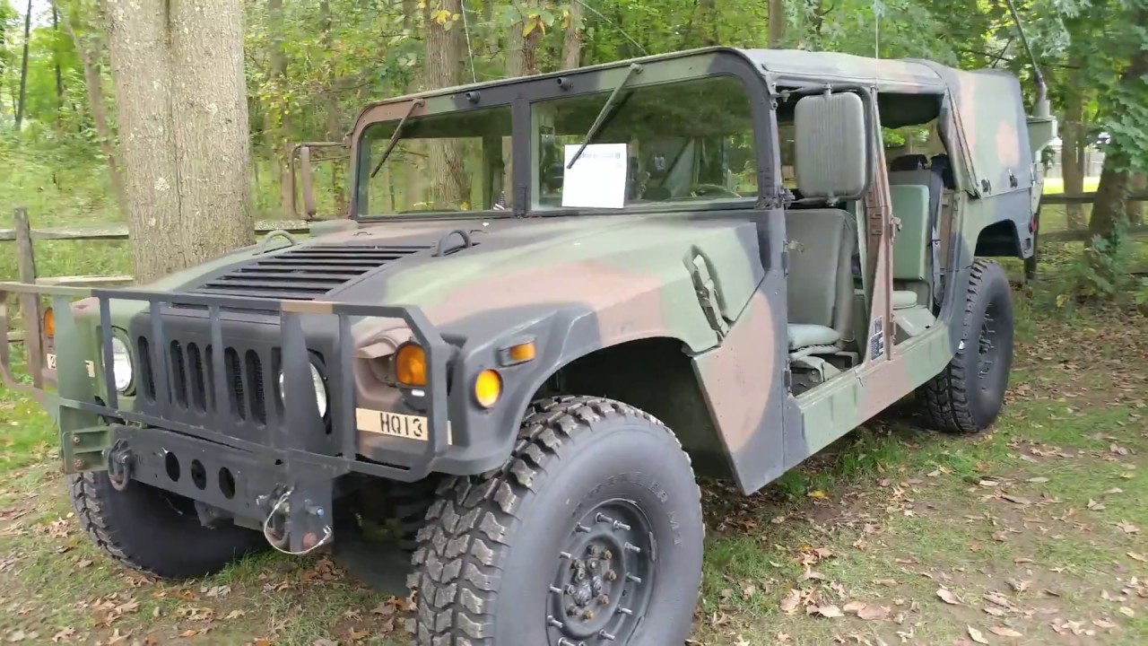 1993 GREEN CAMOUFLAGE HUMMER HUMVEE - YouTube