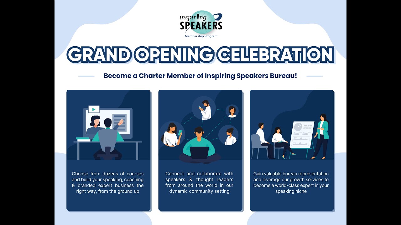 Inspiring Speakers Bureau Membership Program - The "Free to Fee ...